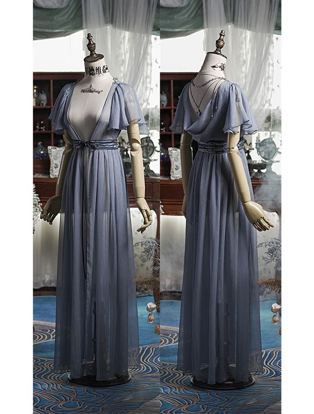 Music Score Prints Sleeveless Dress & Chiffon Overdress