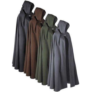 Gora Canvas Hooded Cloak for medieval renaissance faires.