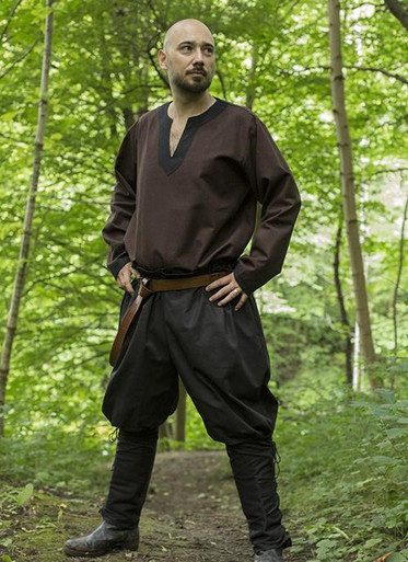 Medieval Pants - Cuffed Basic Medieval Pants for Men
