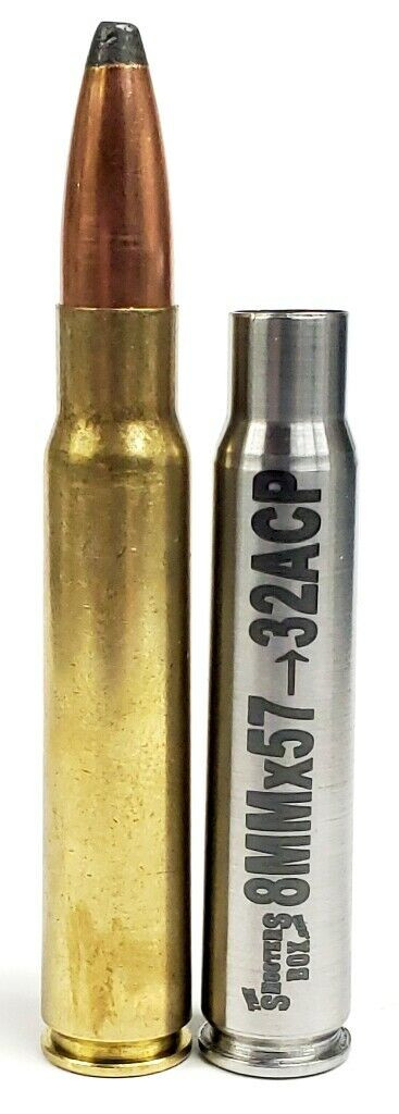 30-06 to 32ACP Rifle Adapter - Chamber Reducer - Stainless