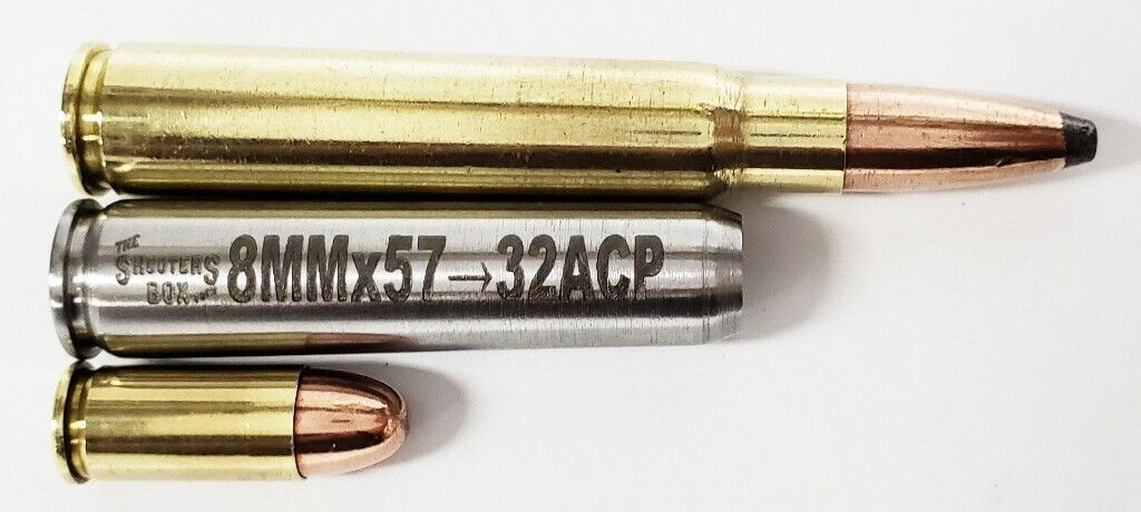 7.62x54 to 32ACP Caliber Adapter -Stainless