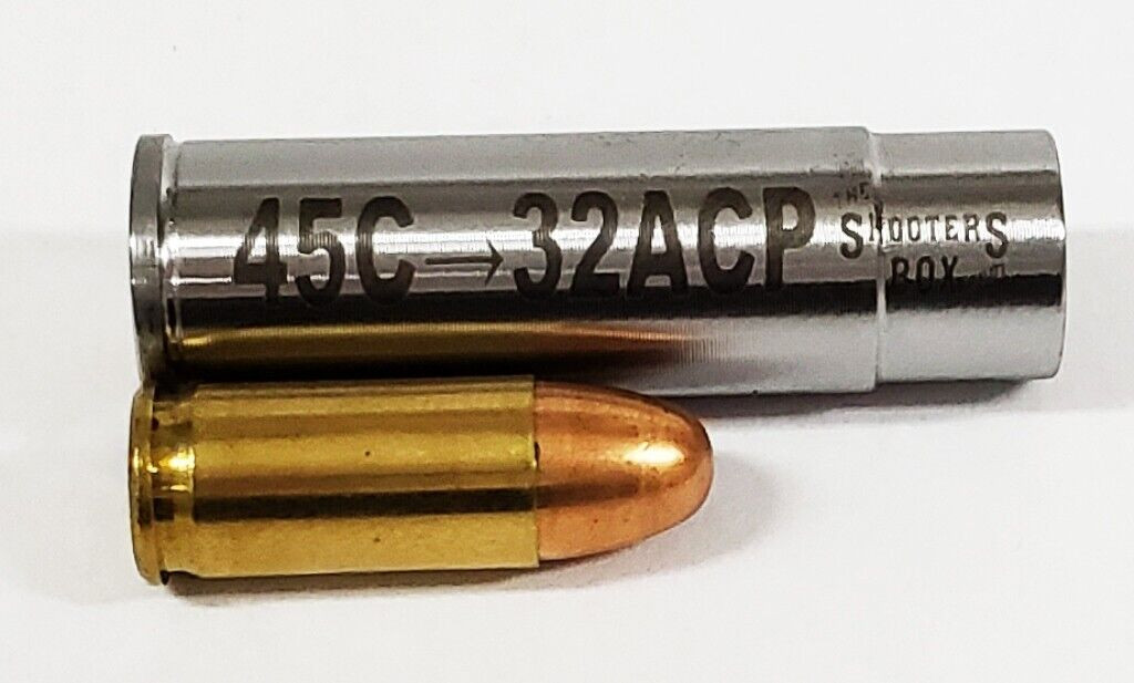 45 COLT to 32 ACP Caliber Adapter - Chamber Reducer - Stainless Set of 5