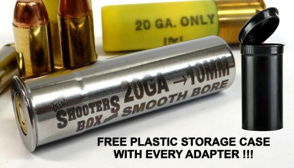20GA to 10 MM Shotgun Adapter - Chamber Reducer - Stainless Steel