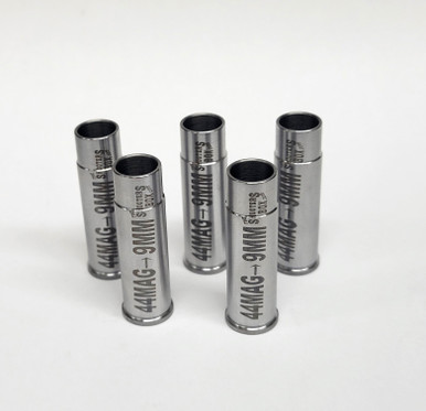 44 MAGNUM to 9MM Caliber Adapter - Chamber Reducer - Stainless Set of 5