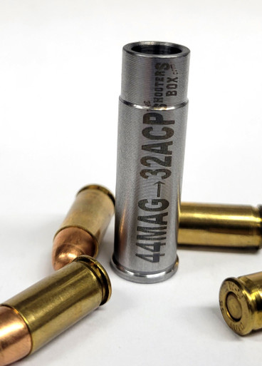 44 MAGNUM to 32 ACP Caliber Adapter - Chamber Reducer - Stainless