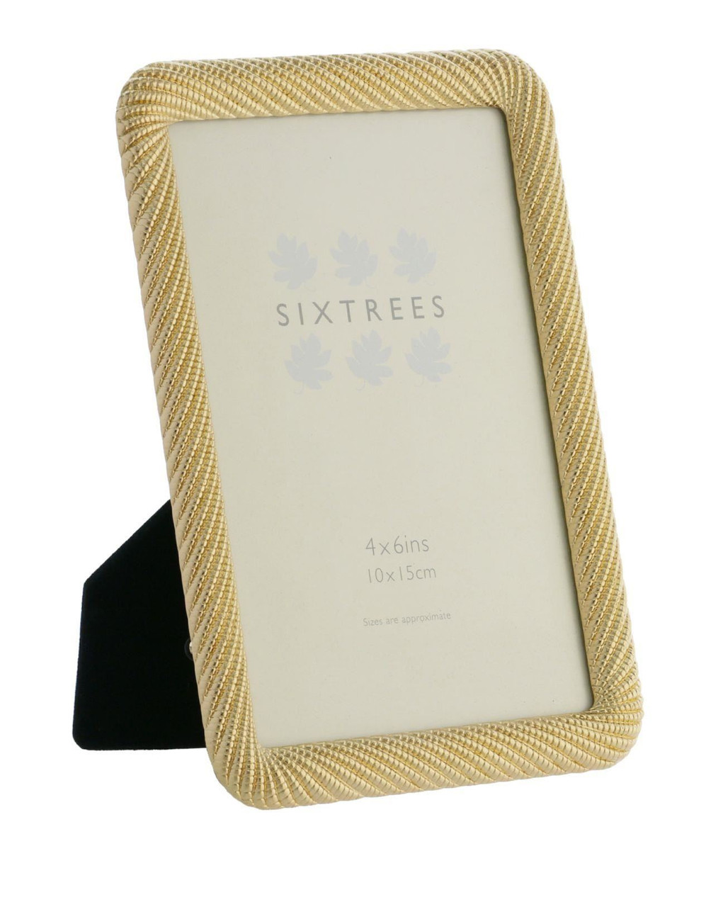 Sixtrees Ava Ornate Gold Metal ropework effect 6 x 4 inch photo frame ...