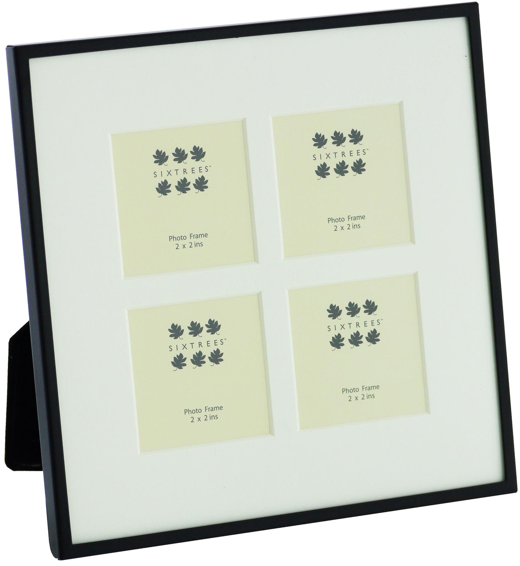 Sixtrees WD207-4C Star White/Oak Multi Aperture Photo Frame for Four ...