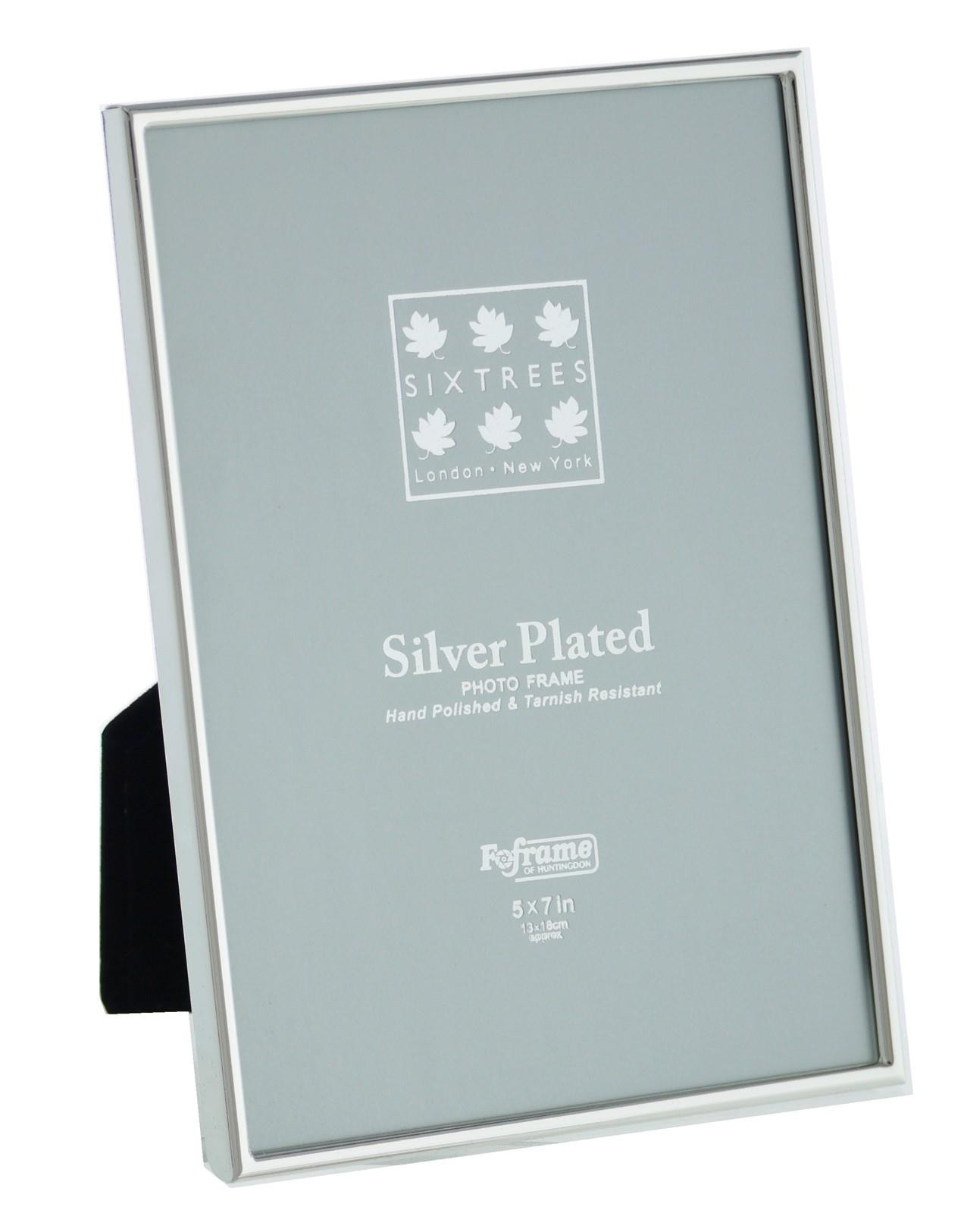 Sixtrees Cambridge Silver Plated Photo Frames 3x2 inch to A4