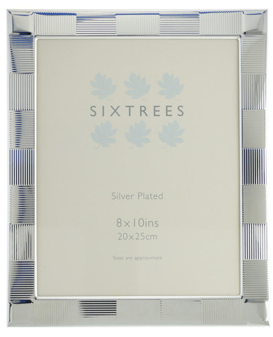 Sixtrees O'Sullivan 10x8 inch Silver Plated Photoframe.