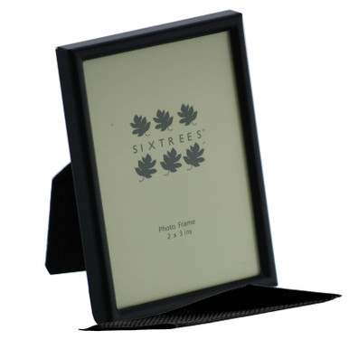 Sixtrees Cambourne 3-400-23 Satin Black Metal 3x2 inch Photo Frame ...