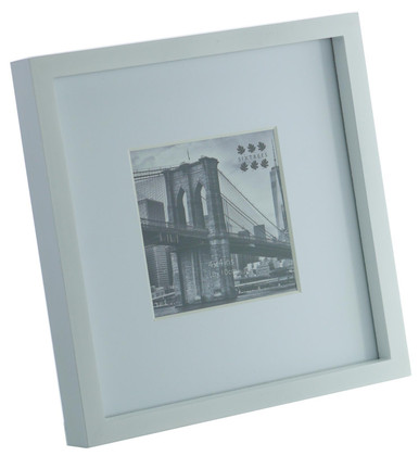Sixtrees WD964-44 Hanover Wide Profile 4x4 inch White Wooden Photo ...