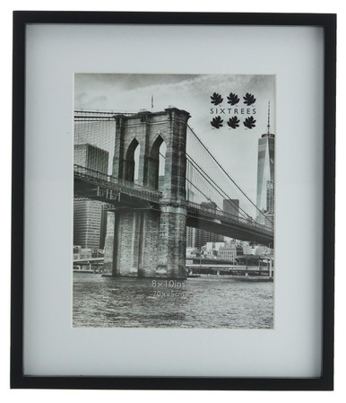 Sixtrees WD964-80 Hanover Wide Profile Black Wooden 10x8 inch Photo ...