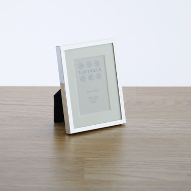 Sixtrees Park Lane 2 x 3 inch Silver Photo Frame with mount. - The ...