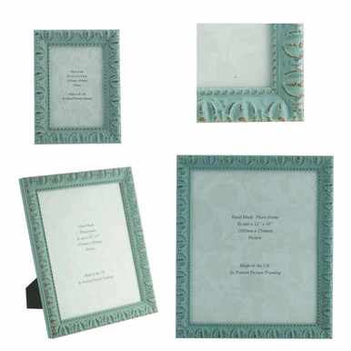 Giselle Hand Made Shabby Chic Vintage Ornate Sky Blue photo frames in ...
