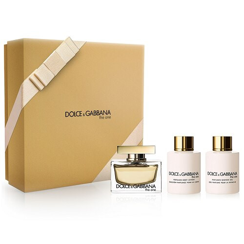 Dolce & Gabbana The One Gift Set 75ml EDP & 100ml Body Lotion & 100ml ...