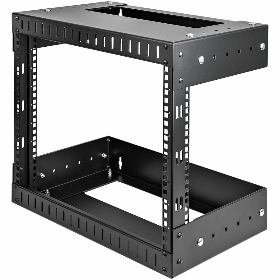 StarTech.com 2-Post 8U Heavy-Duty Wall Mount Network Rack, 19" Open ...