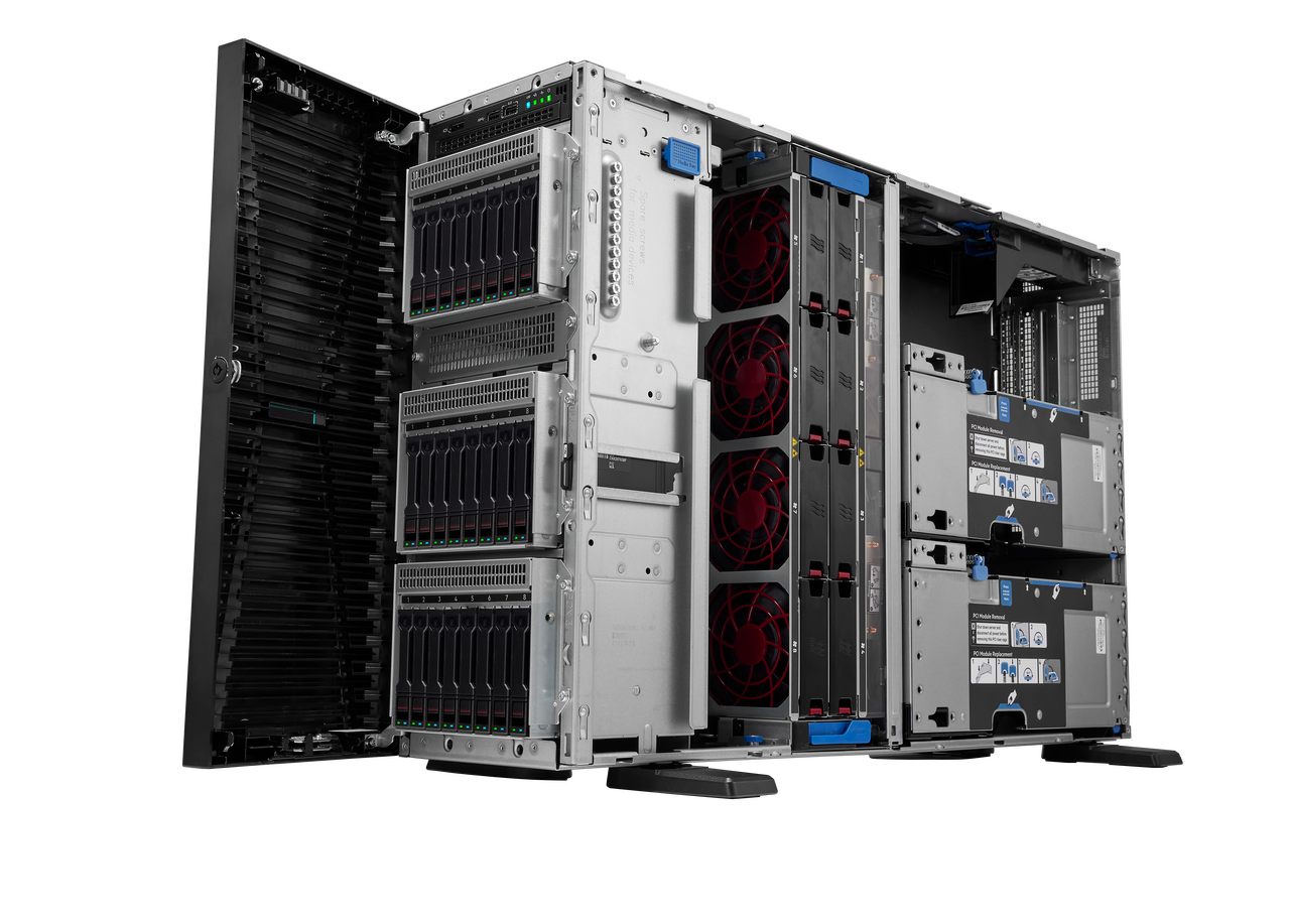 HPE ProLiant ML350 Gen11 5416S 16-core 1P 64GB-R MR408i-o 8SFF 2x480GB ...