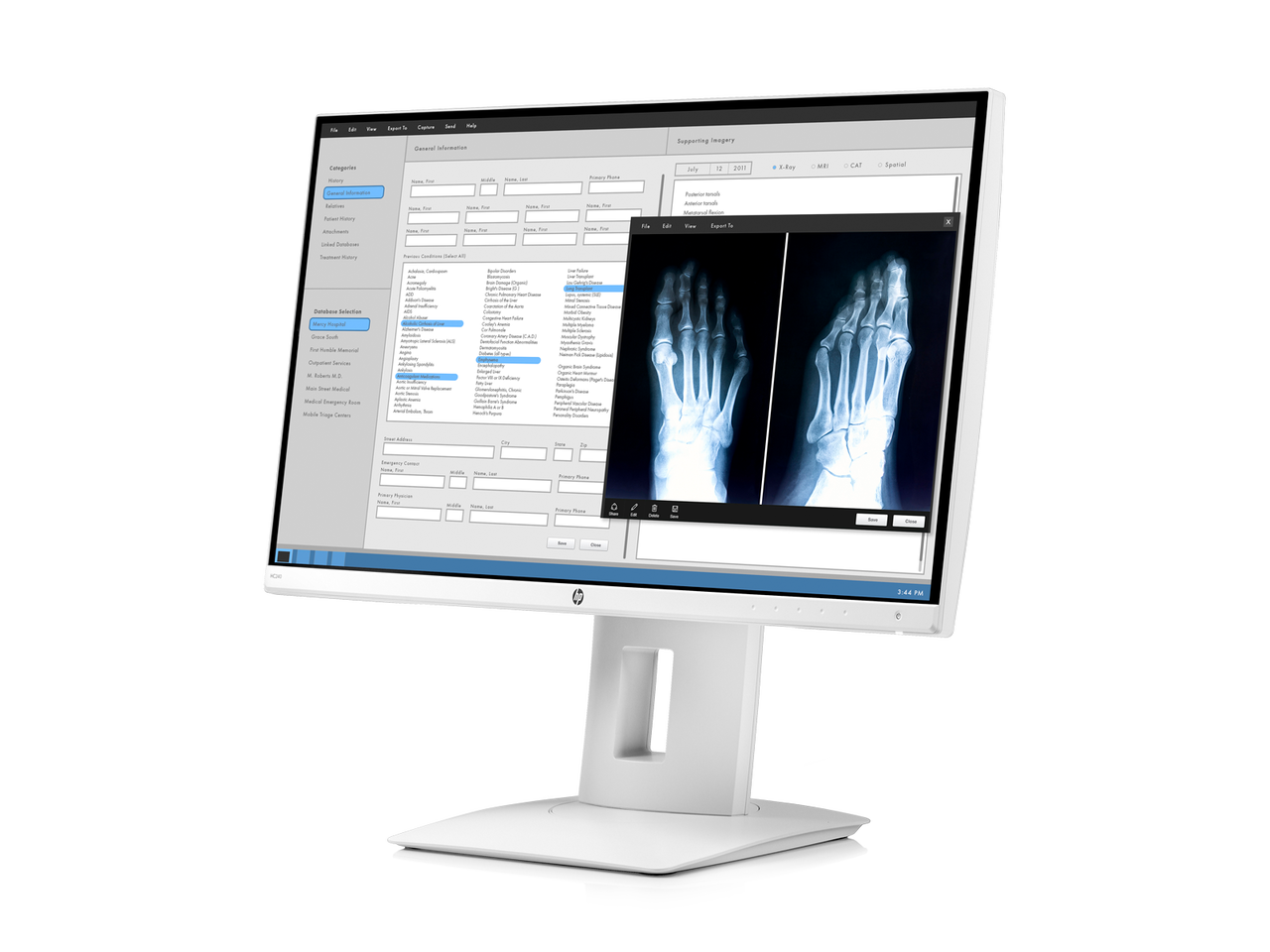 HP HC240 24 inch (1920 x 1200) Healthcare Edition Monitor