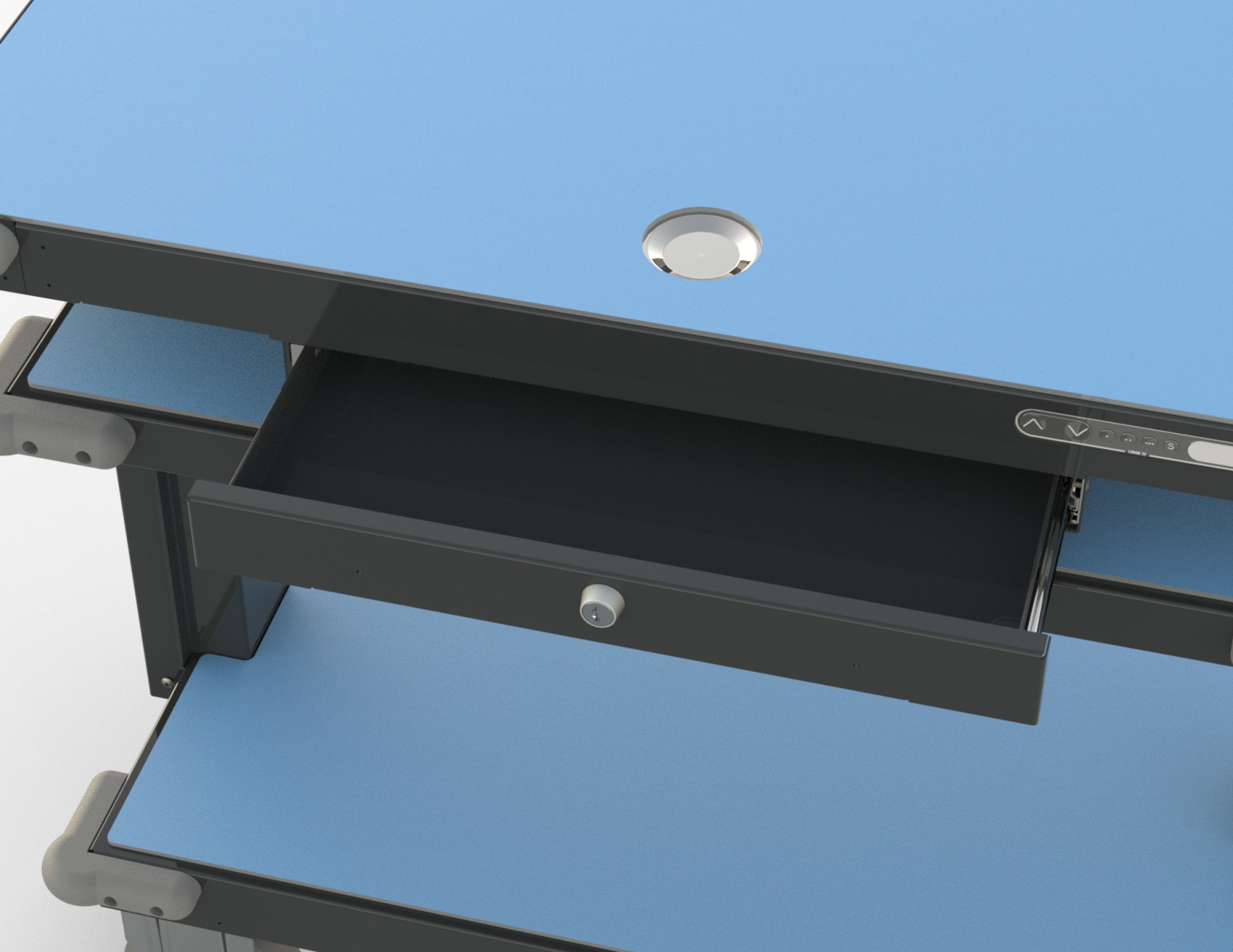 Adjustable ESD Mobile Cart - USA Made - Rackfinity.com