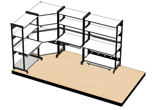 Heavy Duty Computer LAN Workstation | LAN Station