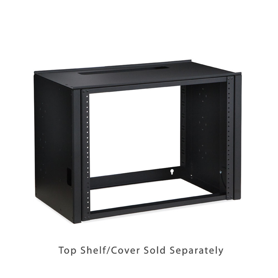 8U 18" Deep Open Frame Wall Rack USA Made