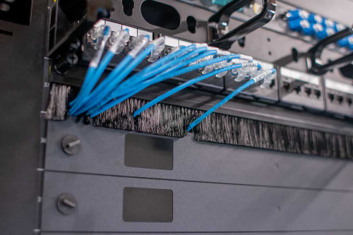 EziBlank 19" 1RU Brush Panel - Box of 100