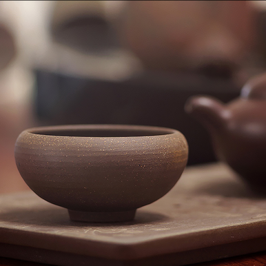 Taiwan Teacup 004 (Lava Clay) - Oolong-Tea.Organic