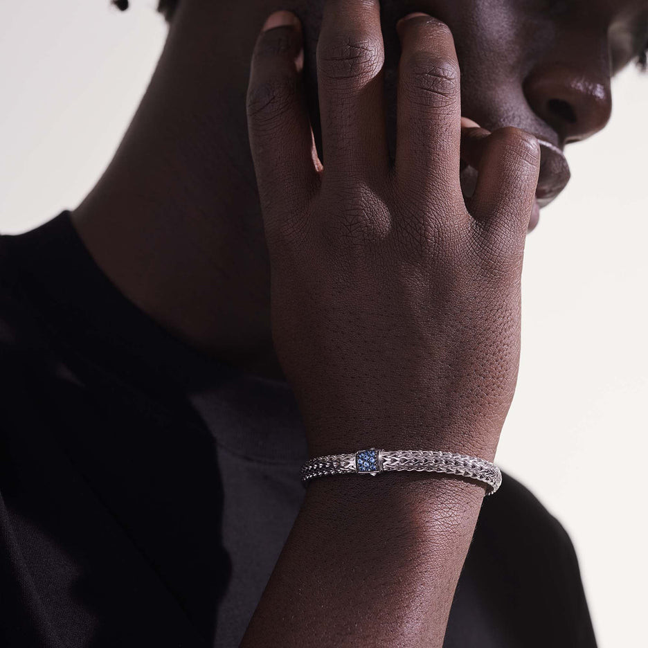 JOHN HARDY: Icon Bracelet, Sterling Silver, Gemstones, 5MM | BBS96002BSP