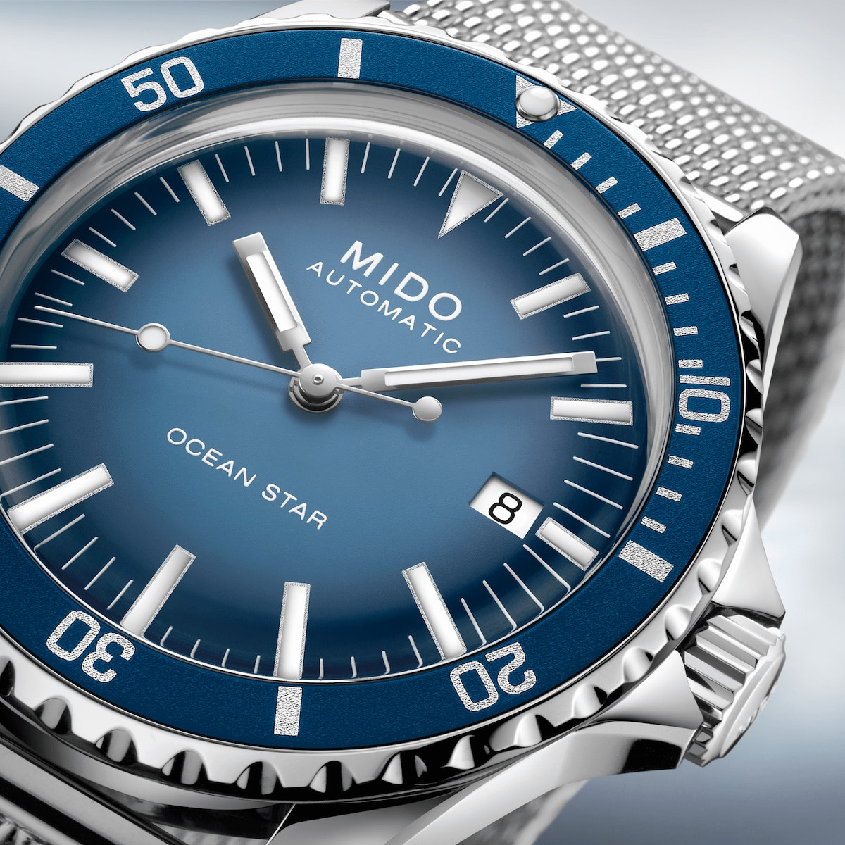 Mido Ocean Star Tribute Special Edition Automatic 40.5 mm Blue Gradient ...