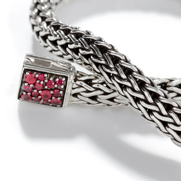 JOHN HARDY: Icon Bracelet, Sterling Silver, Reversible Gemstones ...