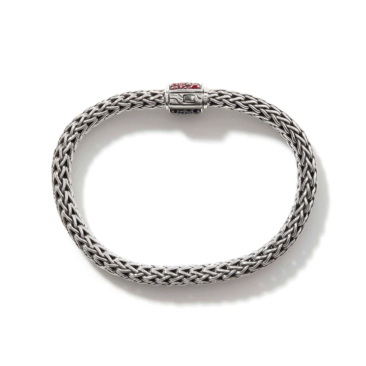 JOHN HARDY: Icon Bracelet, Sterling Silver, Reversible Gemstones ...