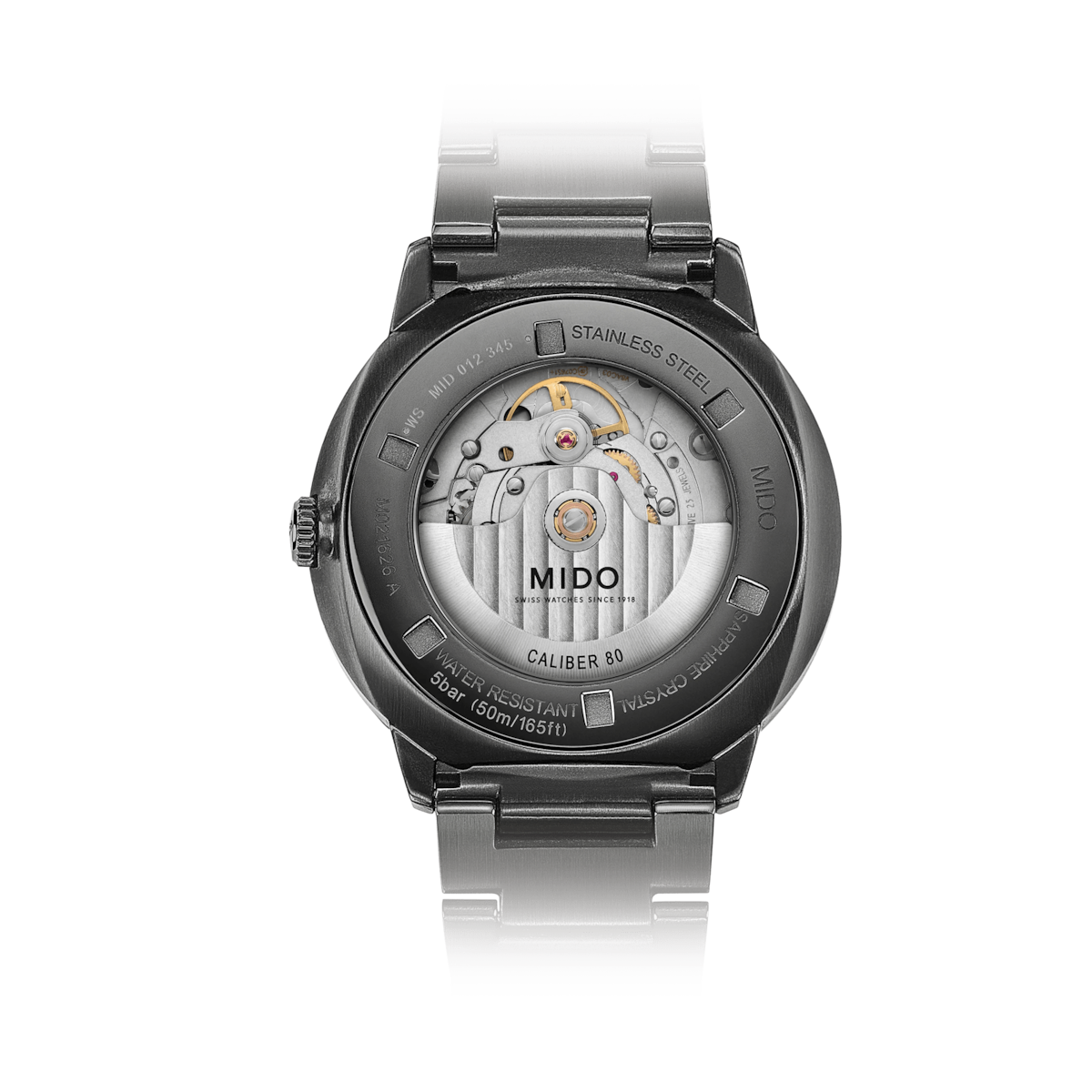Mido Commander Big Date Automatic 42 mm Black Dial Stainless Steel ...