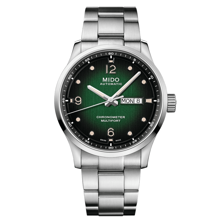 Mido Multifort M Chronometer 42 mm Green Dial Stainless Steel Automatic ...