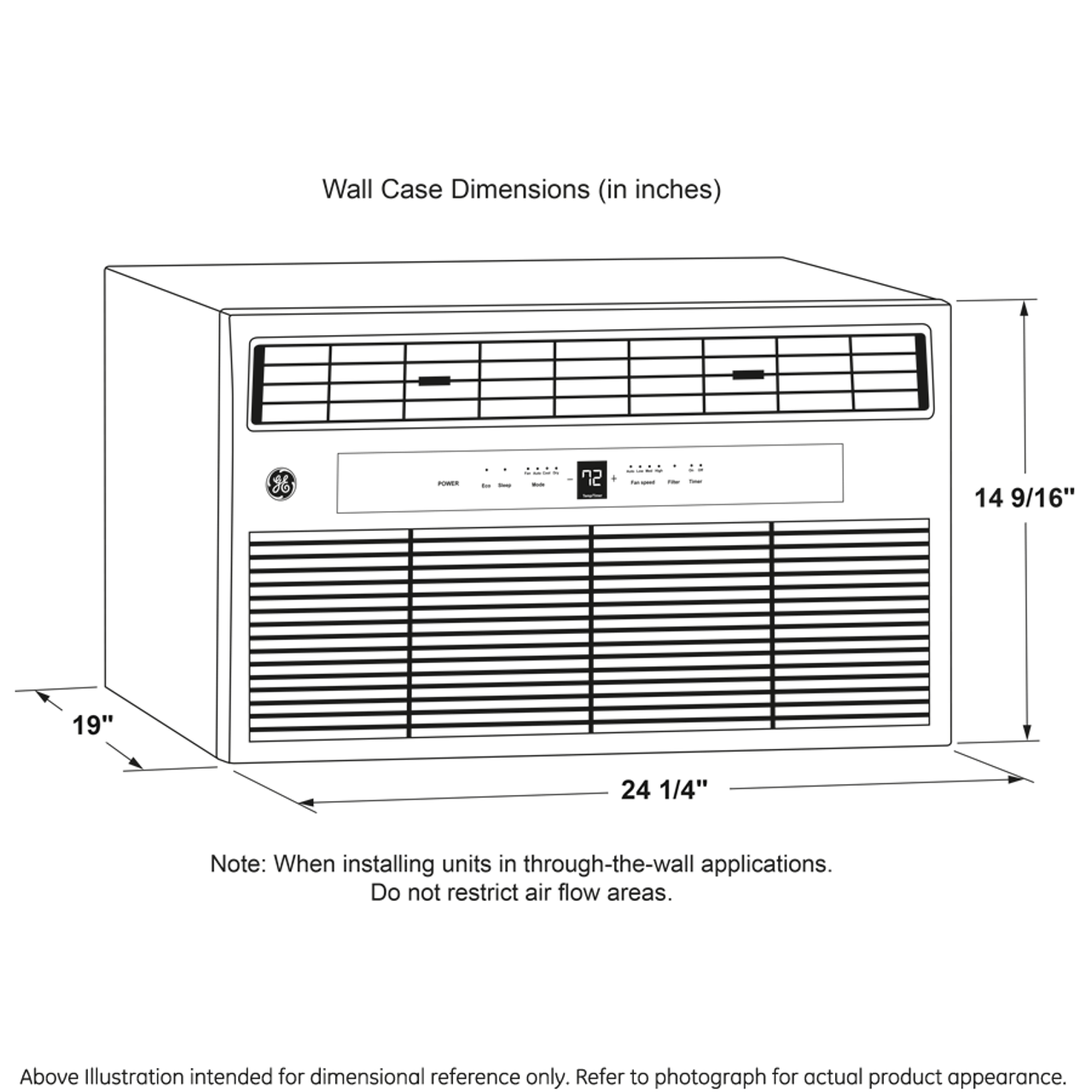 GE 12K Built-In Cool Only Room Air Conditioner | Air Conditioner | GE ...