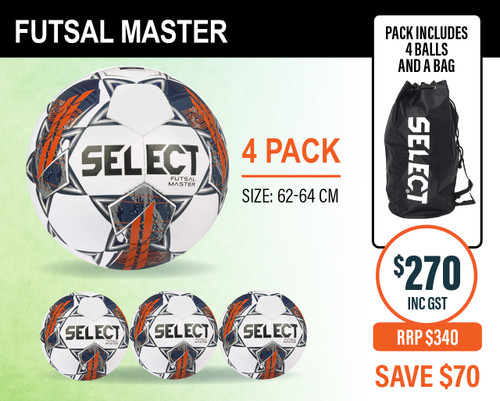 MASTER FUTSAL BALL 4 PACK - Onside Sports