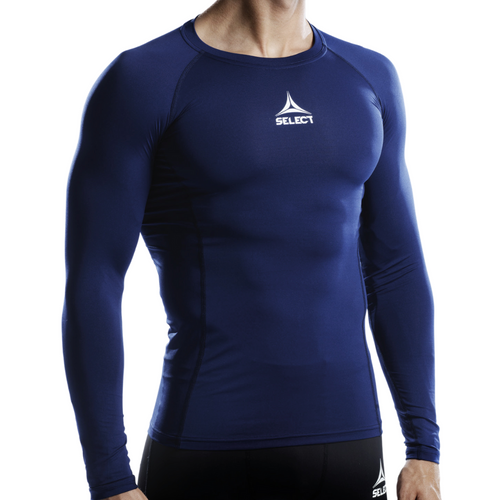 COMPRESSION JERSEY L/S NAVY - Onside Sports