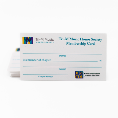 Tri-M Member Cards (20/Pack) - NAfME