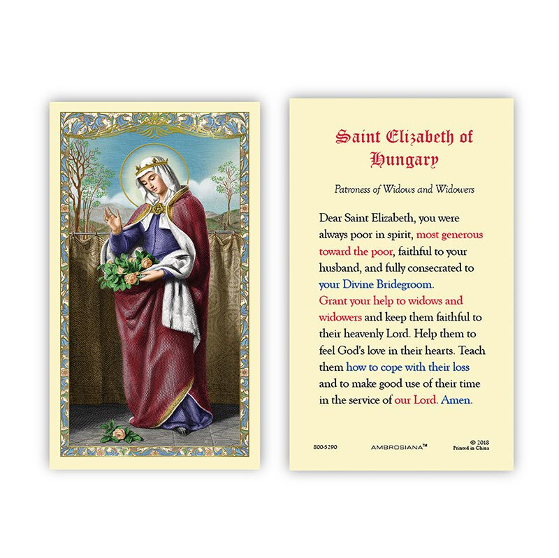Prayer to Saint Elizabeth Laminated Holy Card - 25/pk - [Wholesale ...
