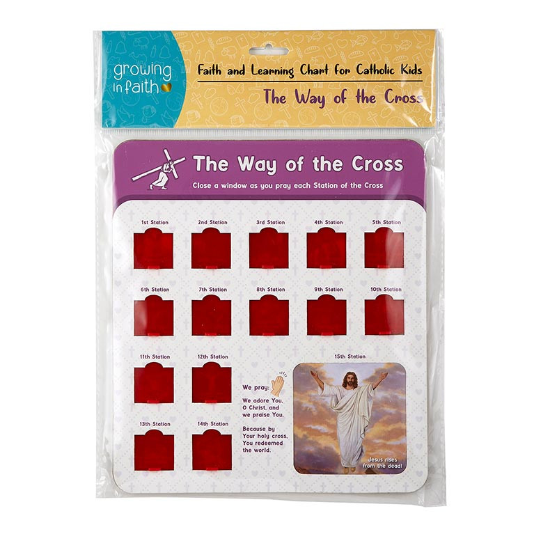 Window Chart - Stations of the Cross - [Wholesale]Christian Brands Catholic