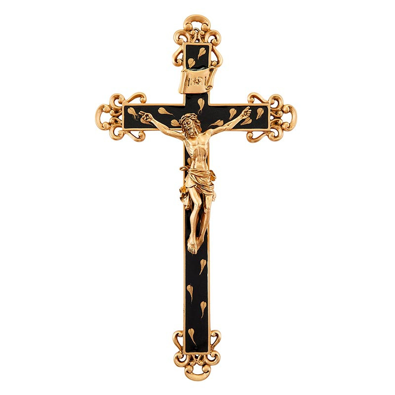 Crucifix with Floral Design - [Wholesale]Christian Brands Catholic