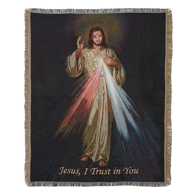 Divine Mercy Tapestry Throw Blanket - [Wholesale]Christian Brands Catholic