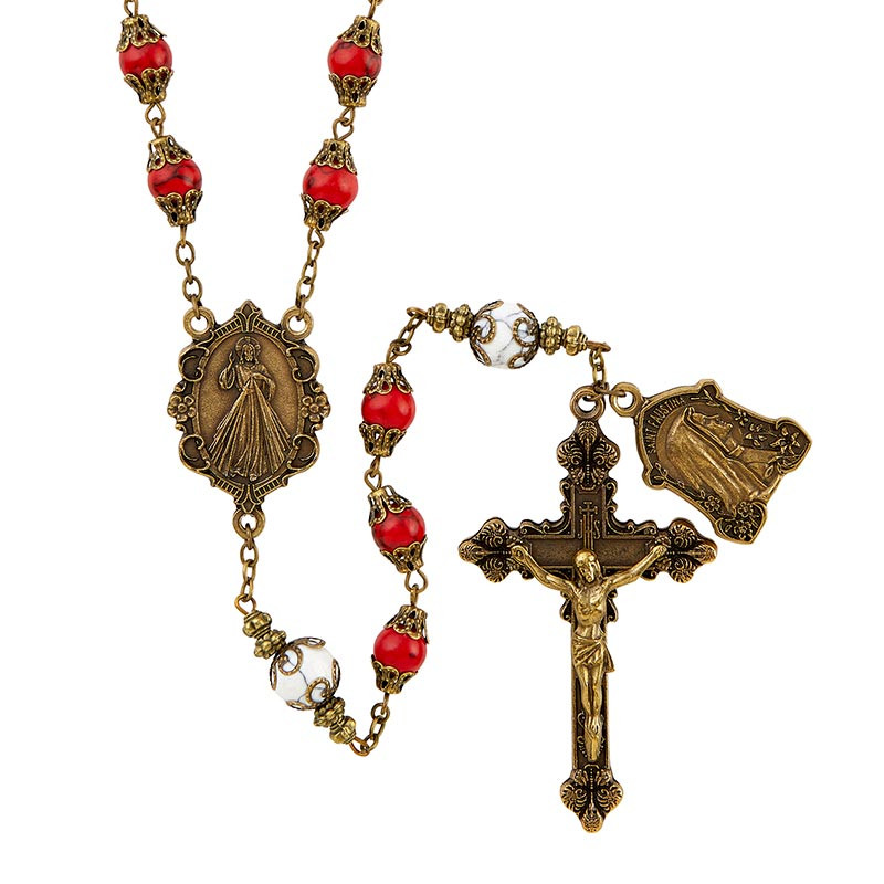 Vintage Rosary - Divine Mercy - [Wholesale]Christian Brands Catholic