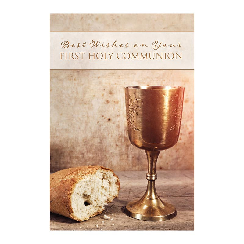 Greeting Card - Best Wishes on Your First Holy Communion - [Wholesale ...
