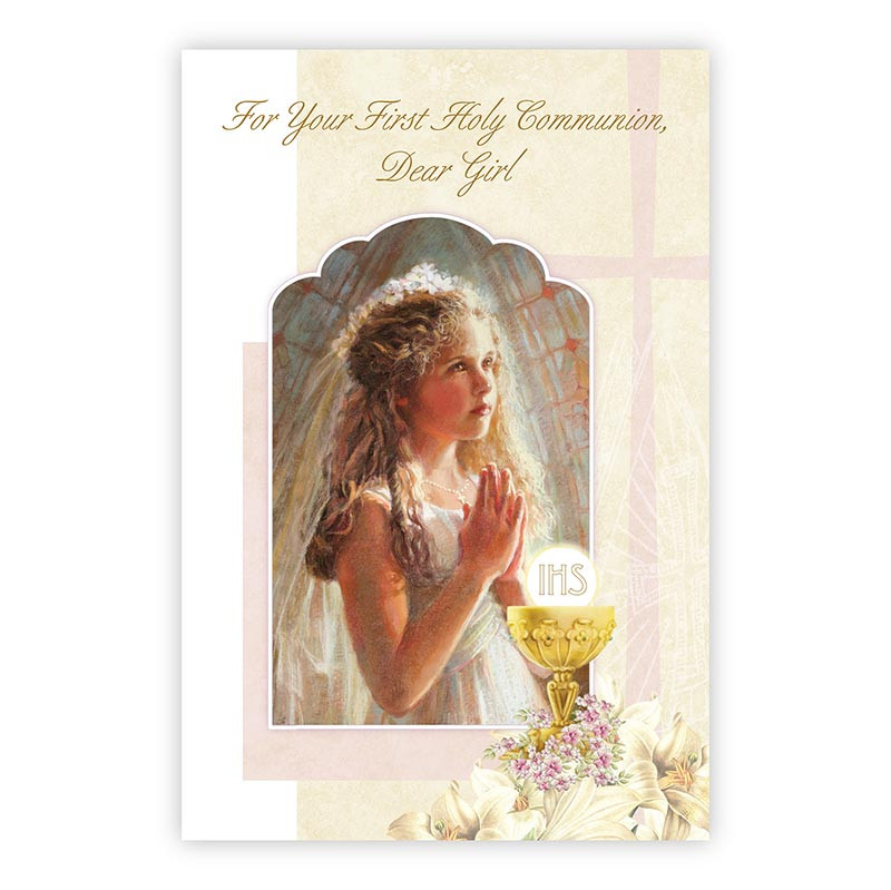Greeting Card - For Your First Communion, Dear Girl - [Wholesale ...