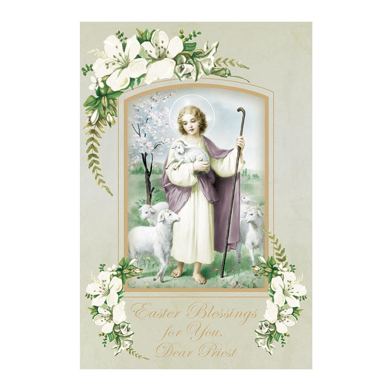 Greeting Card - Easter Blessings, Priest (N0250) - [Wholesale]Christian ...