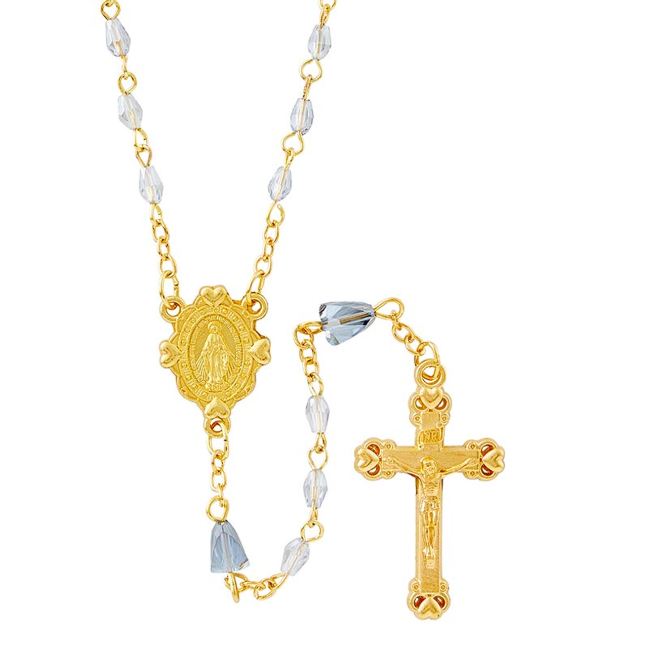 Gold Rosary Necklace Wholesale Christian Brands Catholic