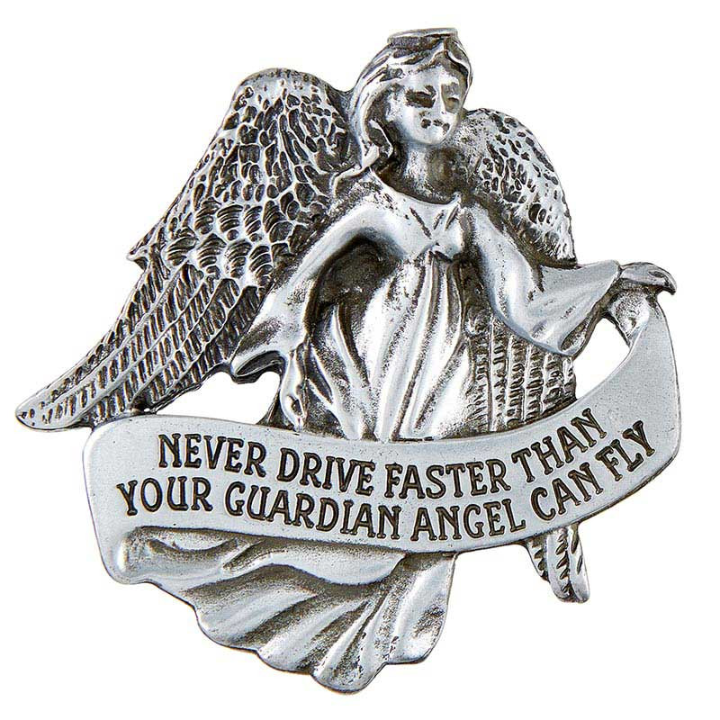 Never Drive Faster Angel Visor Clip - [Wholesale]Christian Brands Catholic