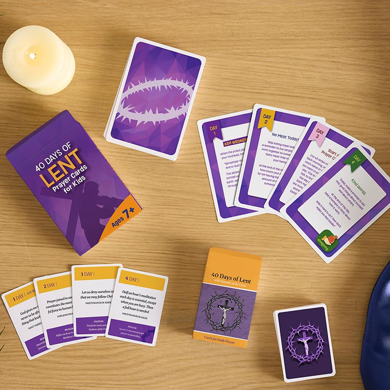 40 Days of Lent Prayer Cards - [Wholesale]Christian Brands Catholic