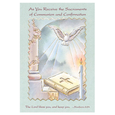 As You Receive the Sacraments of Communion and Confirmation Card ...