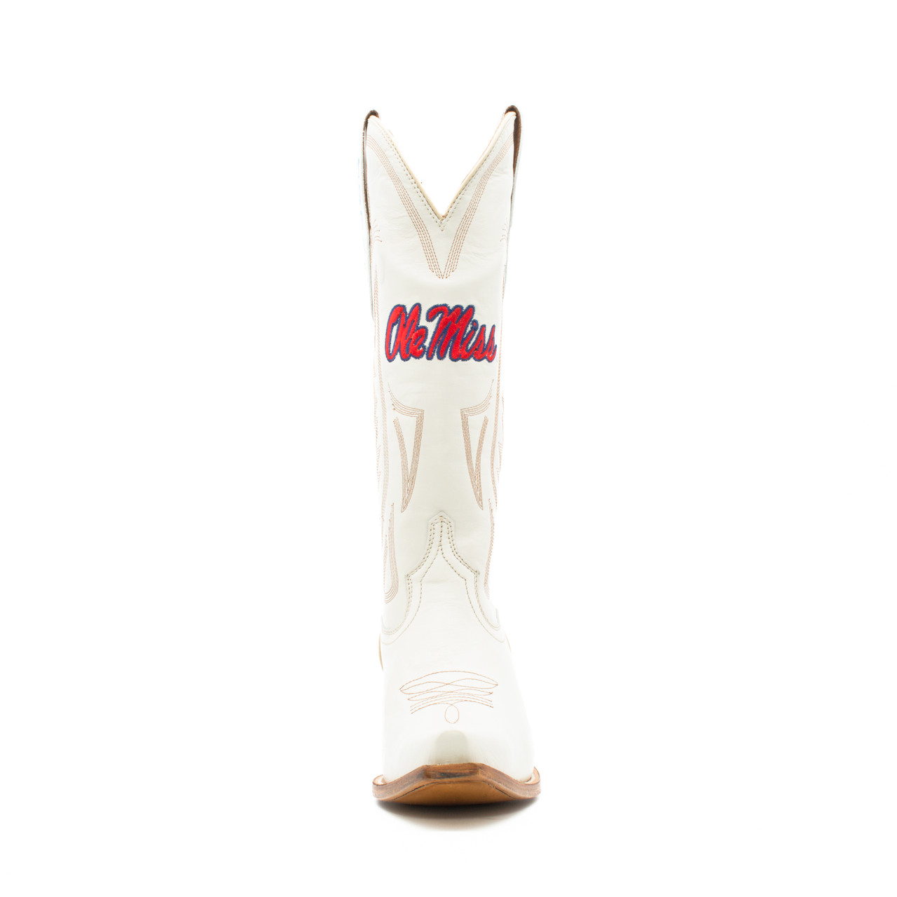 Gameday Women's Ivory Western Boot -University of Mississippi
